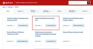 Como solicitar y sacar el certificado de inscripción C4 - Oficinas Reniec 2024